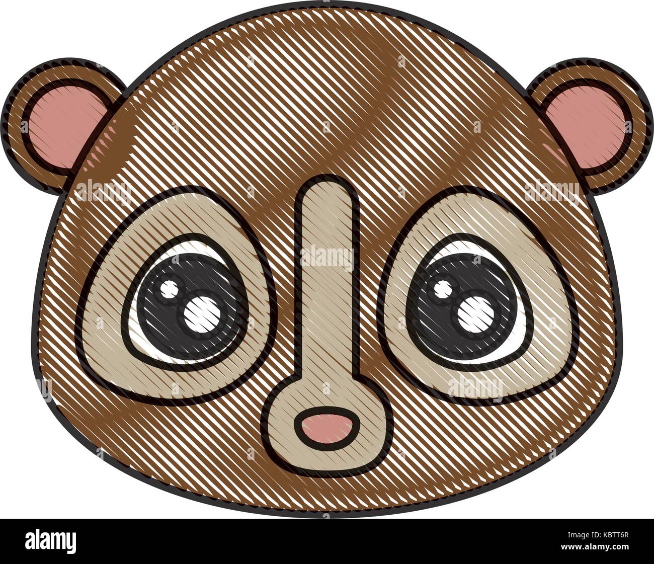 cute spectacled bear icon over white background colorful design vector ...