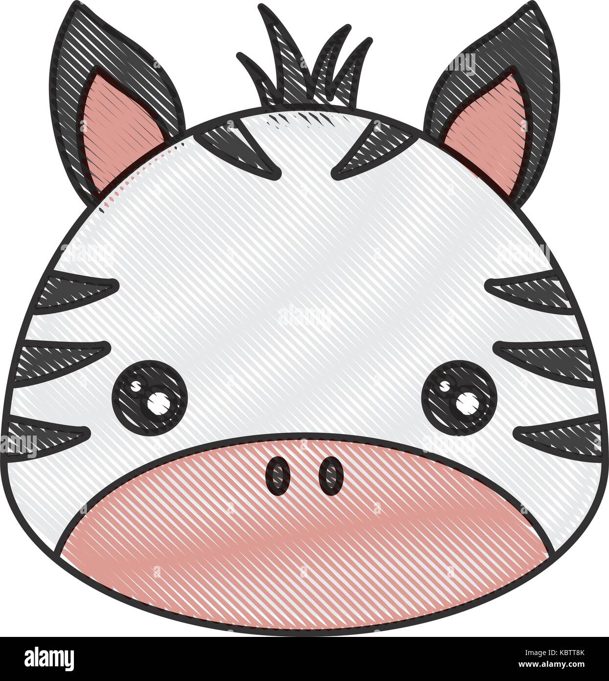 cute zebra icon over white background colorful design vector ...