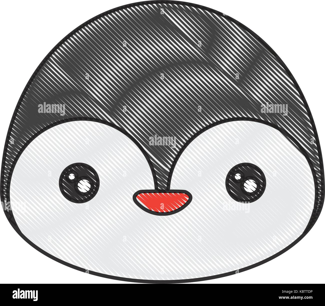 cute penguin icon over white background colorful design vector ...