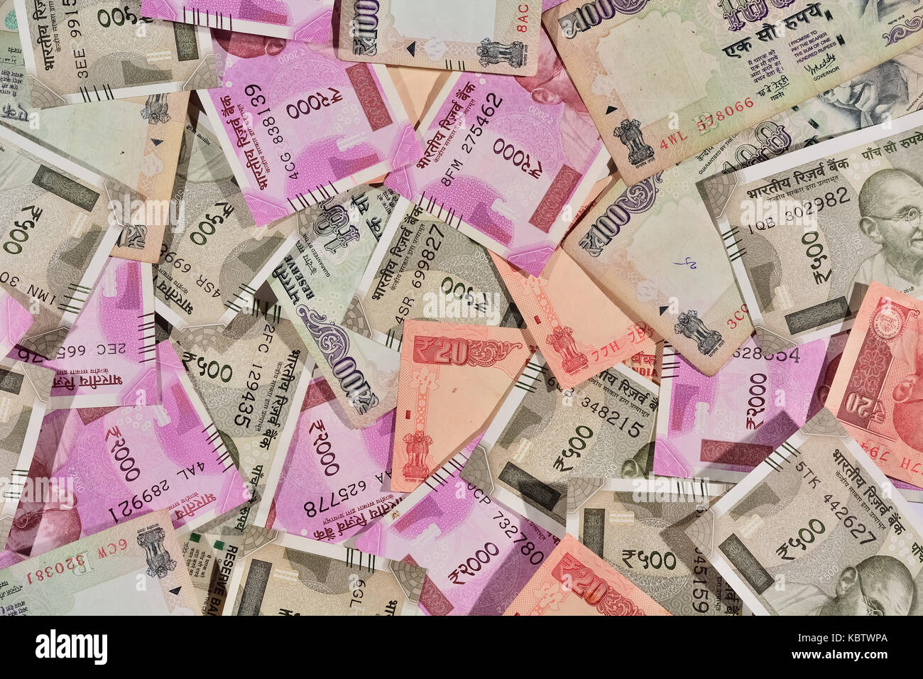 Indian paper currency notes Stock Photo - Alamy