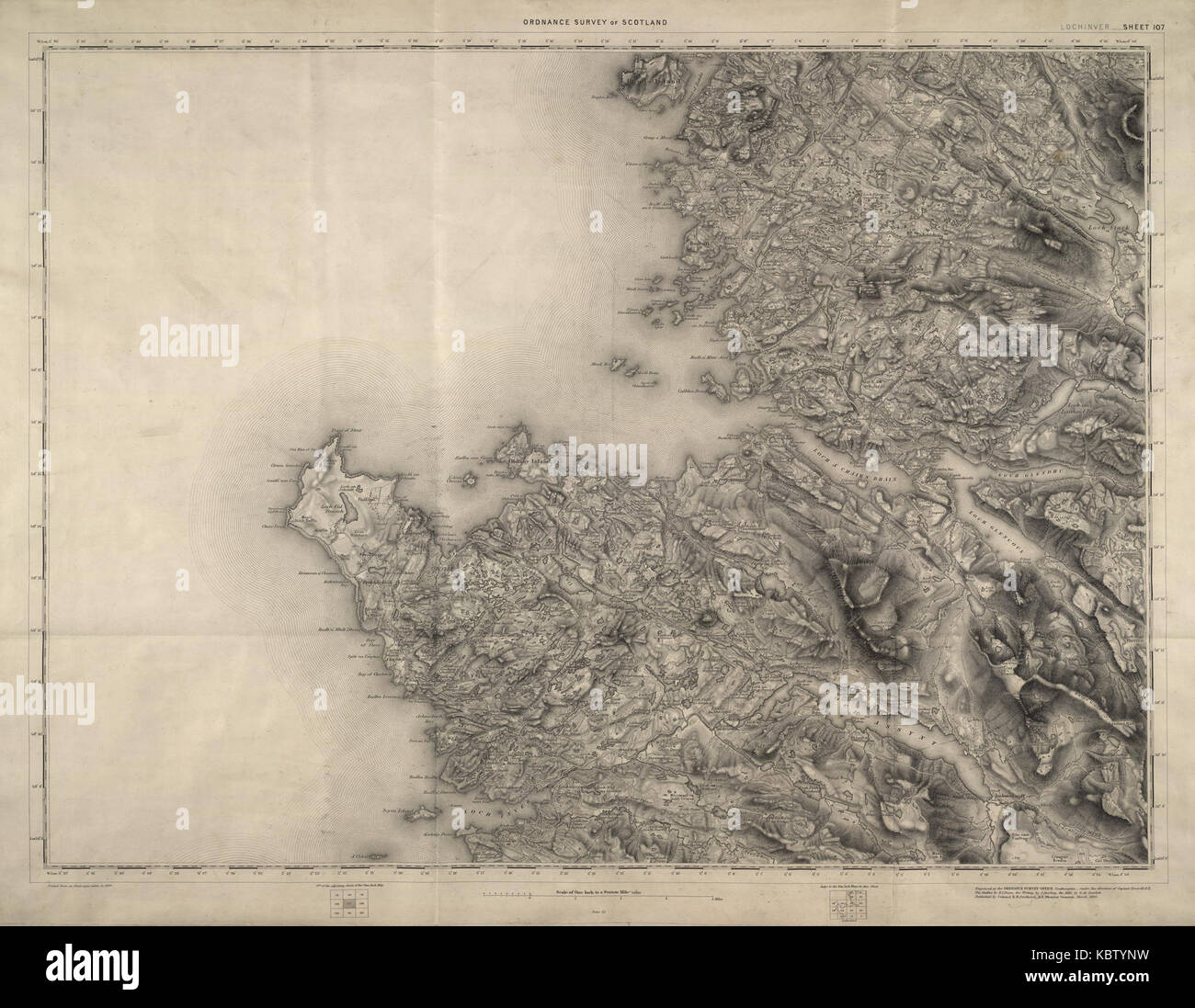 Ordnance survey map old series 1 hi-res stock photography and images ...