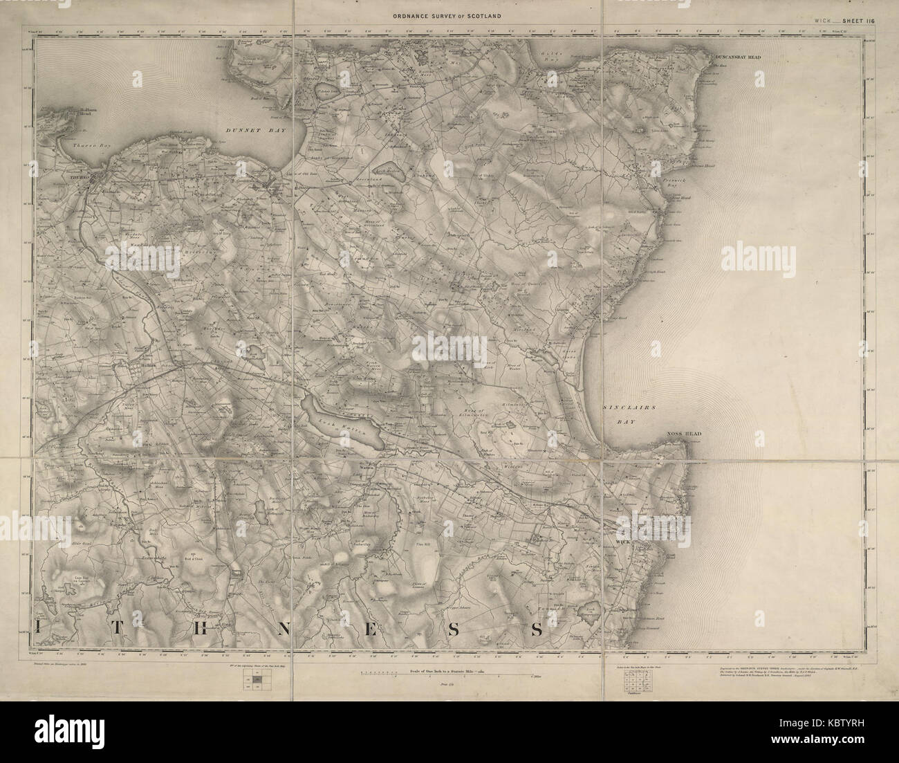 Scotland map terrain hi-res stock photography and images - Alamy