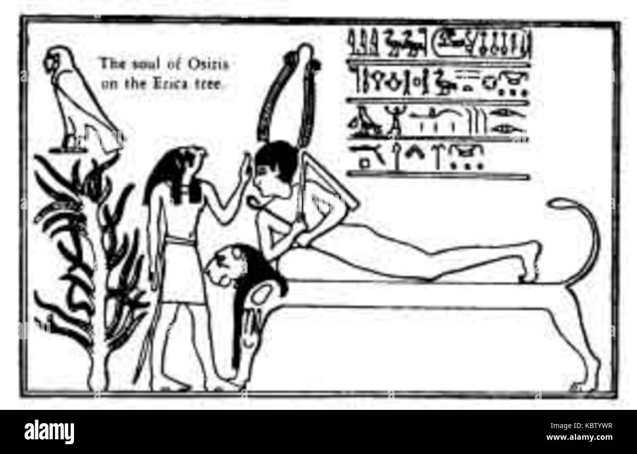 Osiris Rising from bier Stock Photo - Alamy