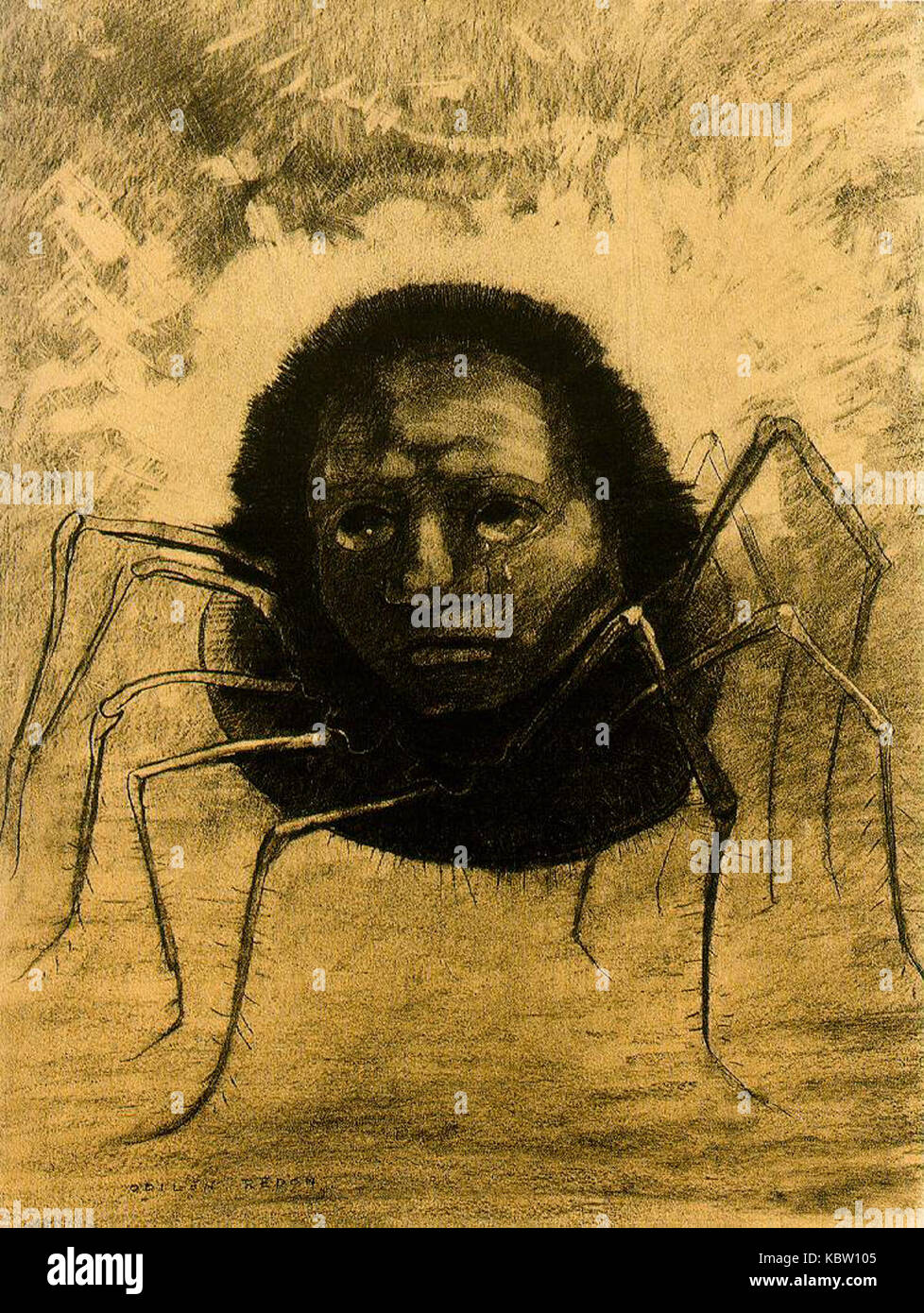 Redon crying spider Stock Photo - Alamy