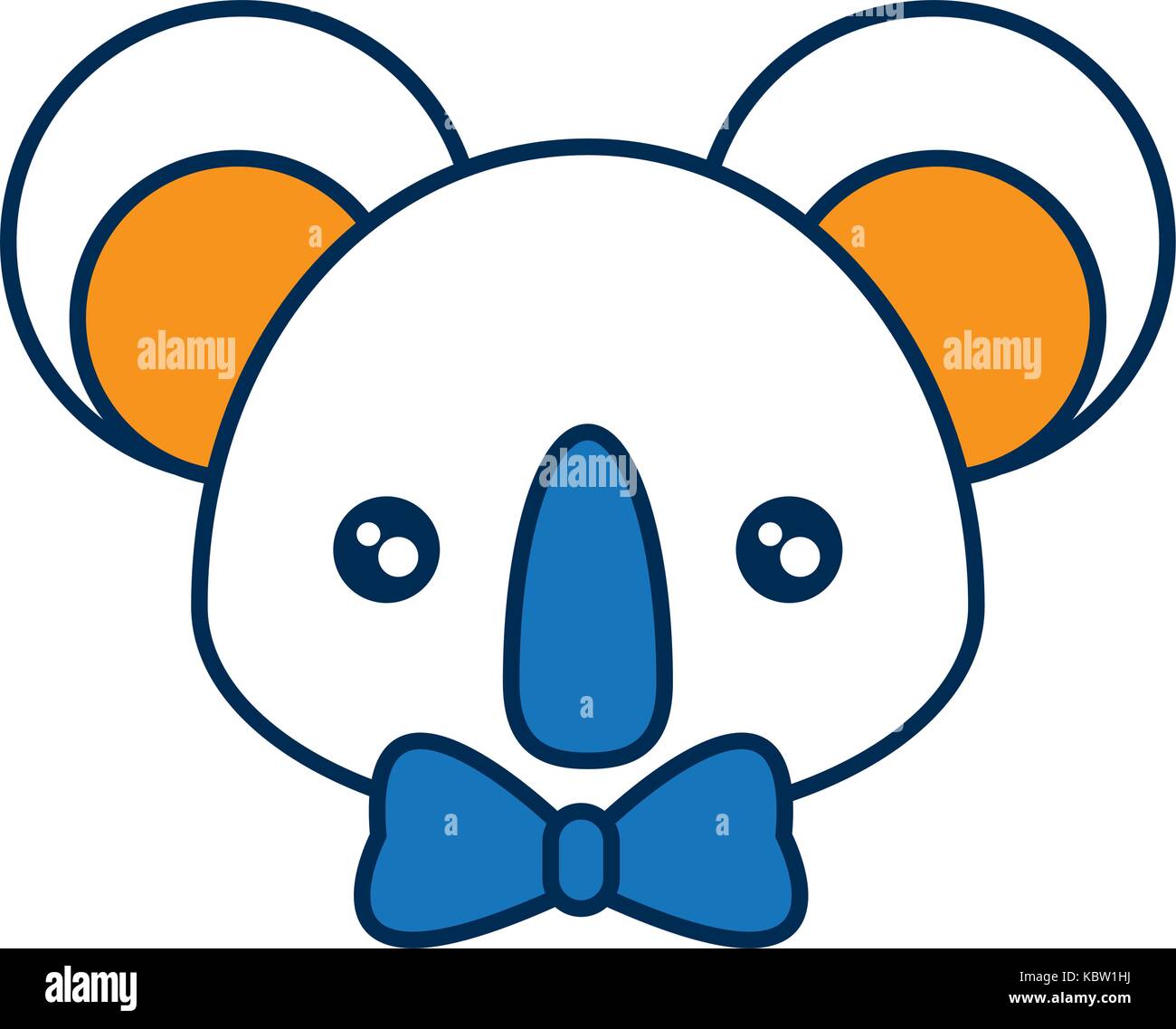 cute koala icon over white background colorful design vector ...