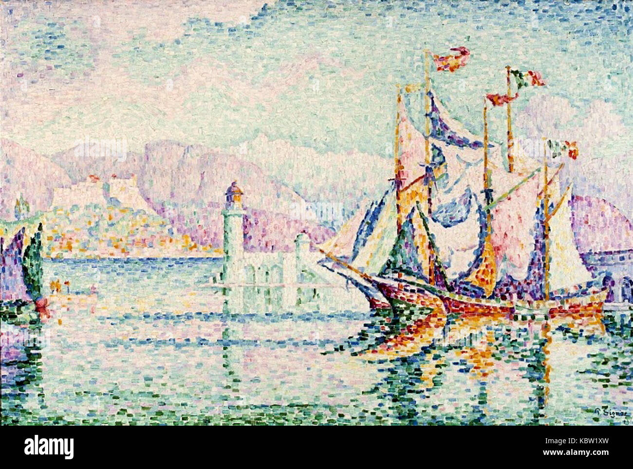 Signac Antibes Morning Stock Photo - Alamy