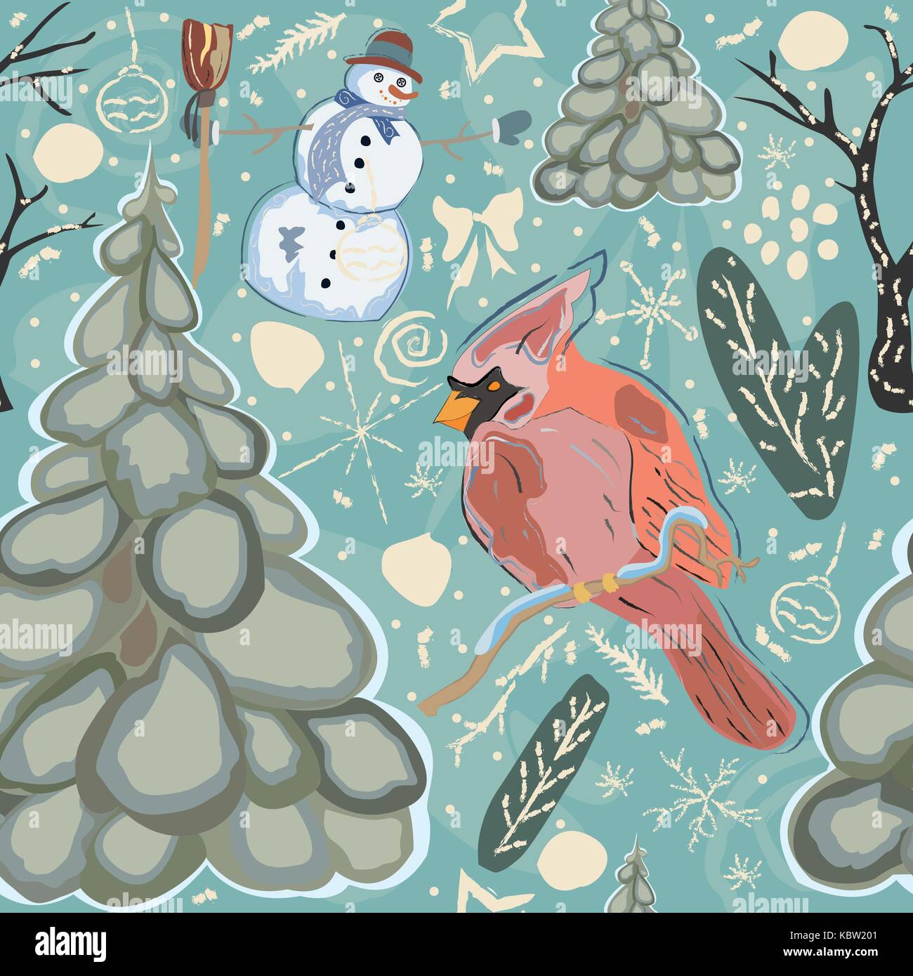 Cardinal bird vector vectors Stock Vector Images - Alamy