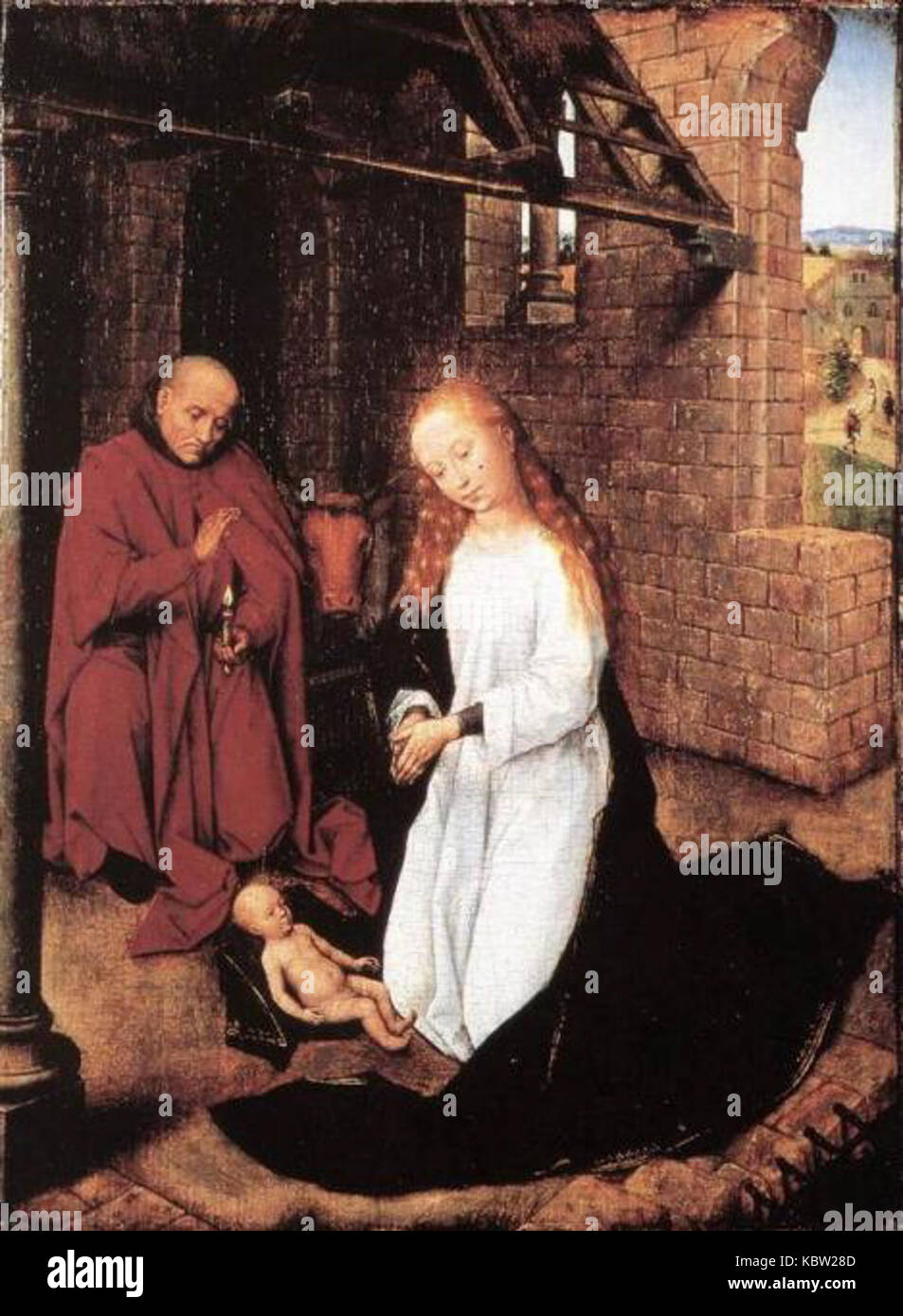 The Nativity by Hans Memling Stock Photo - Alamy