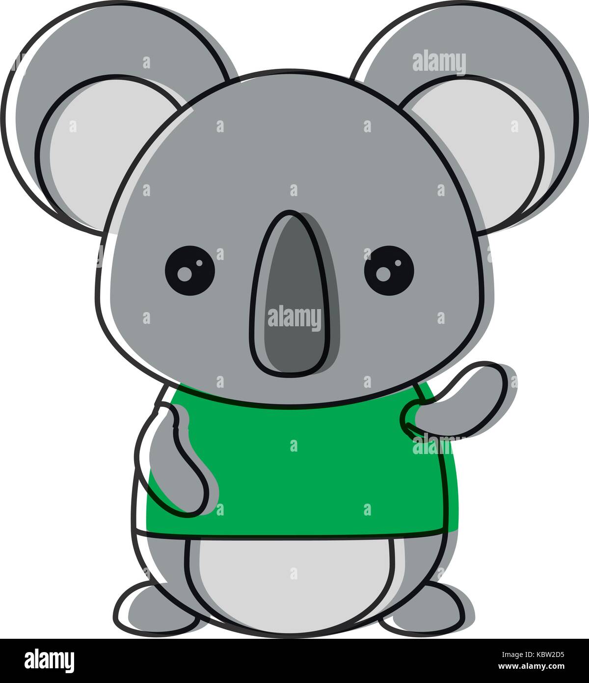 cute koala icon over white background colorful design vector ...