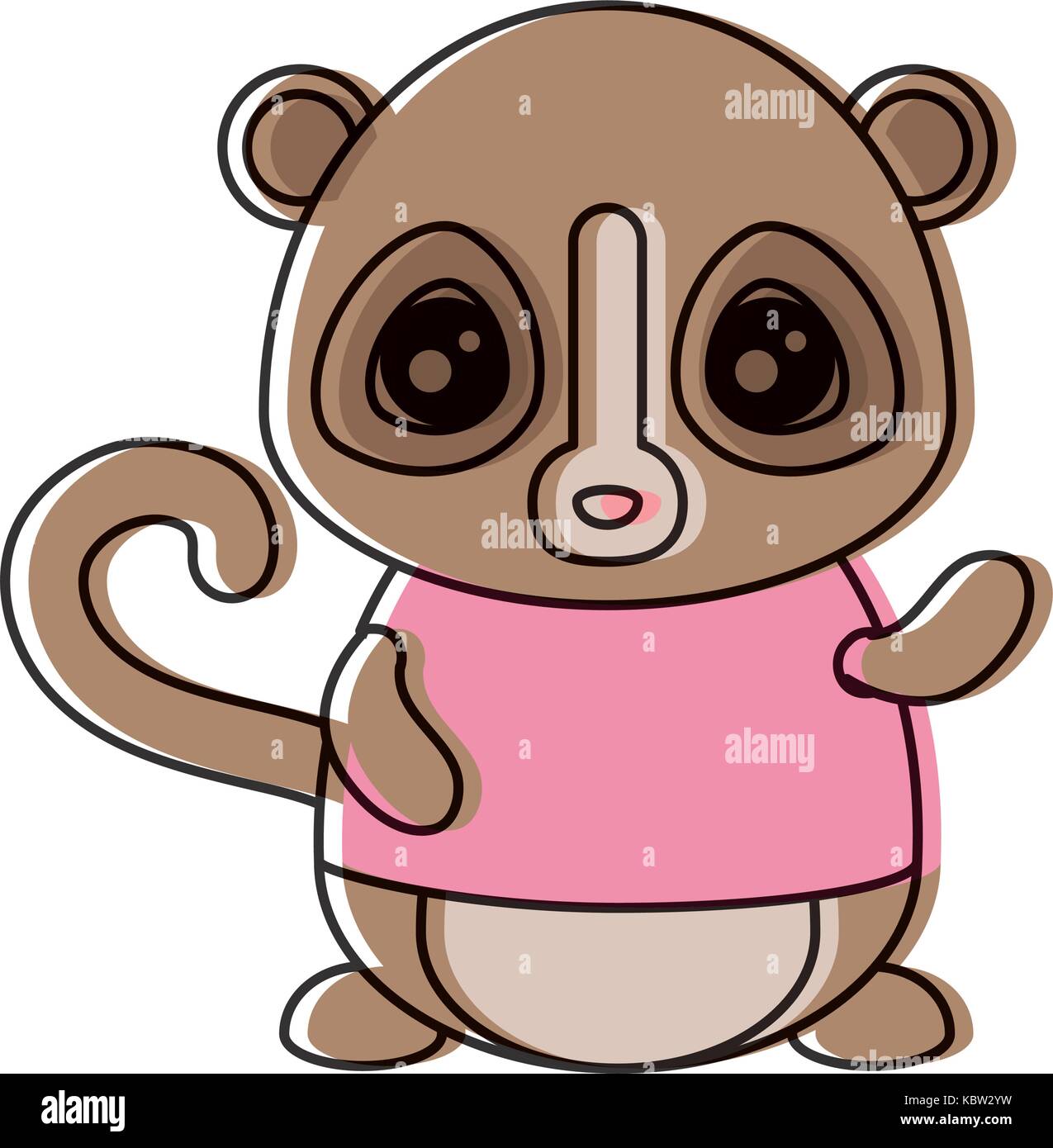 cute spectacled bear icon over white background colorful design vector ...