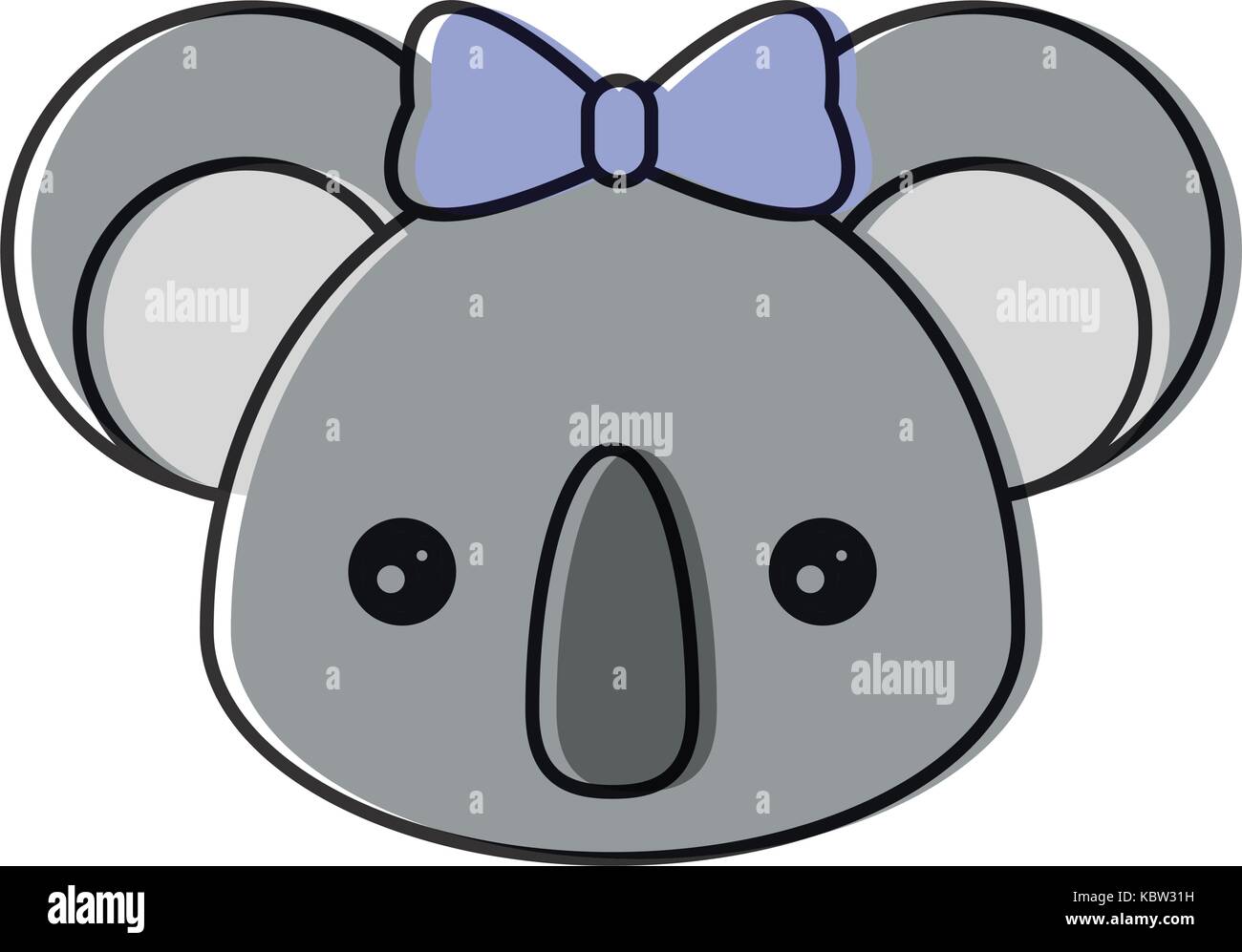 cute koala icon over white background colorful design vector ...