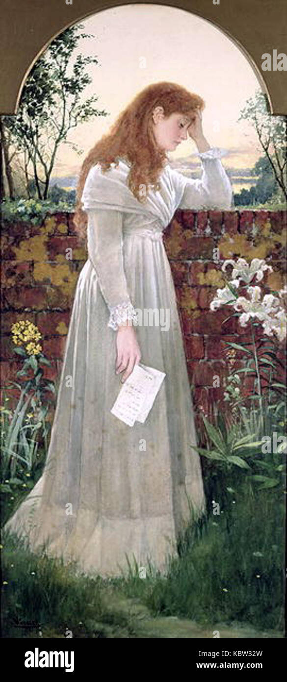 Walter Langley Silent Sorrow Stock Photo - Alamy