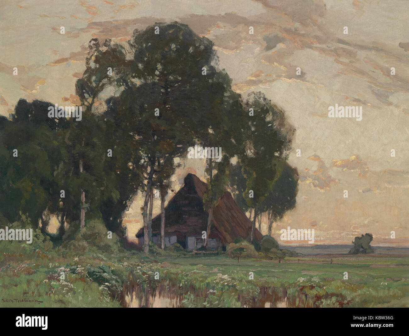 Wilhelm Feldmann Am Rande des Moors Stock Photo - Alamy