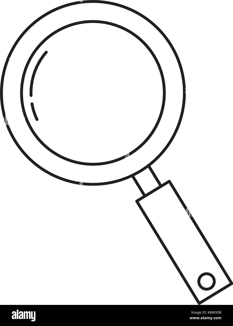 magnifying glass icon over white background vector illustration Stock ...