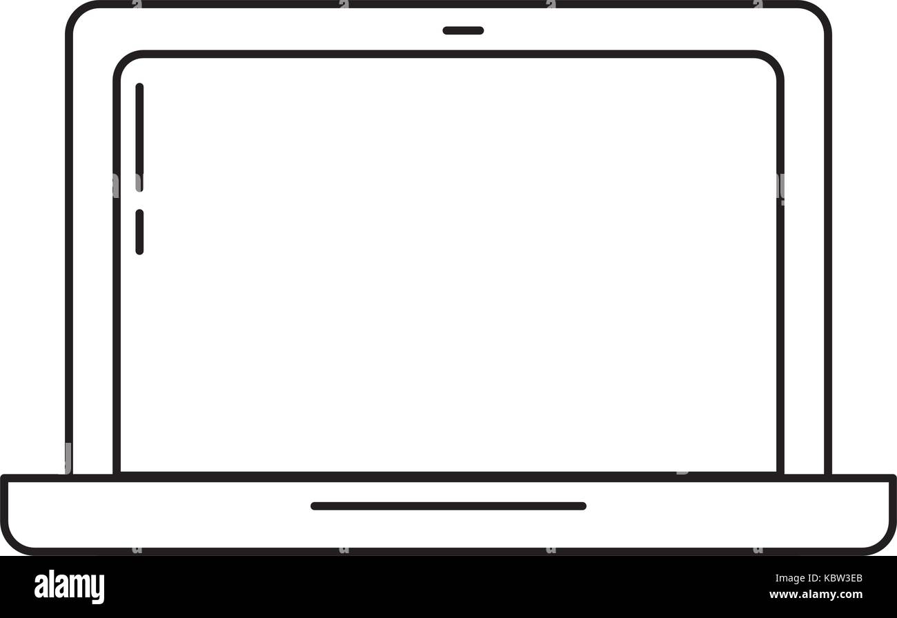 laptop computer icon over white background vector illustration Stock ...