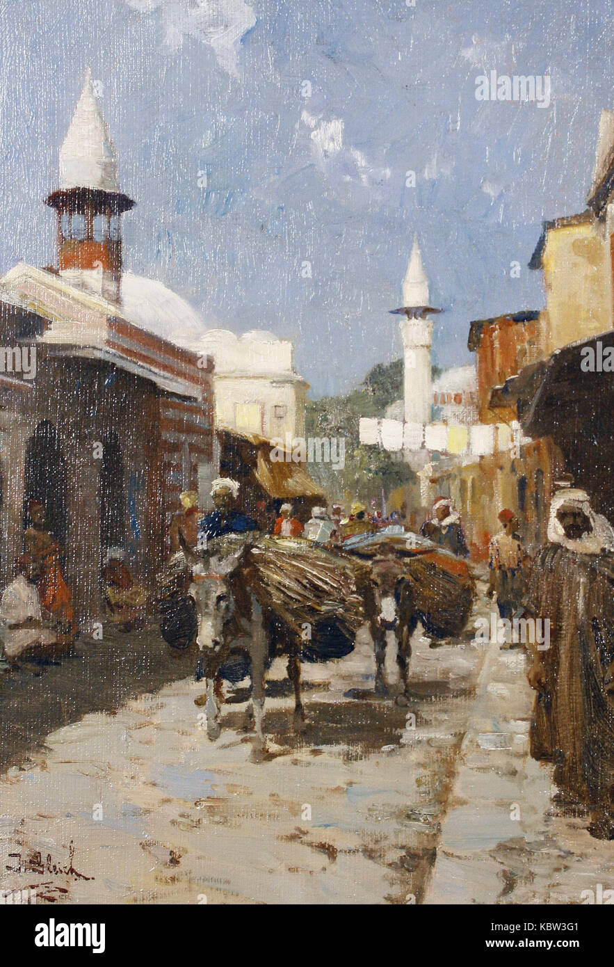 John Gleich An Arab street Stock Photo - Alamy