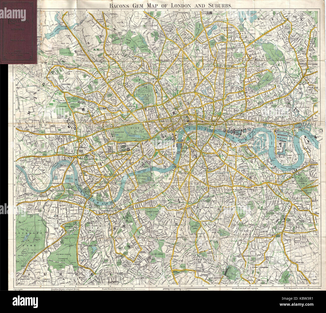 Bacon pocket plan or map of london hi-res stock photography and images ...