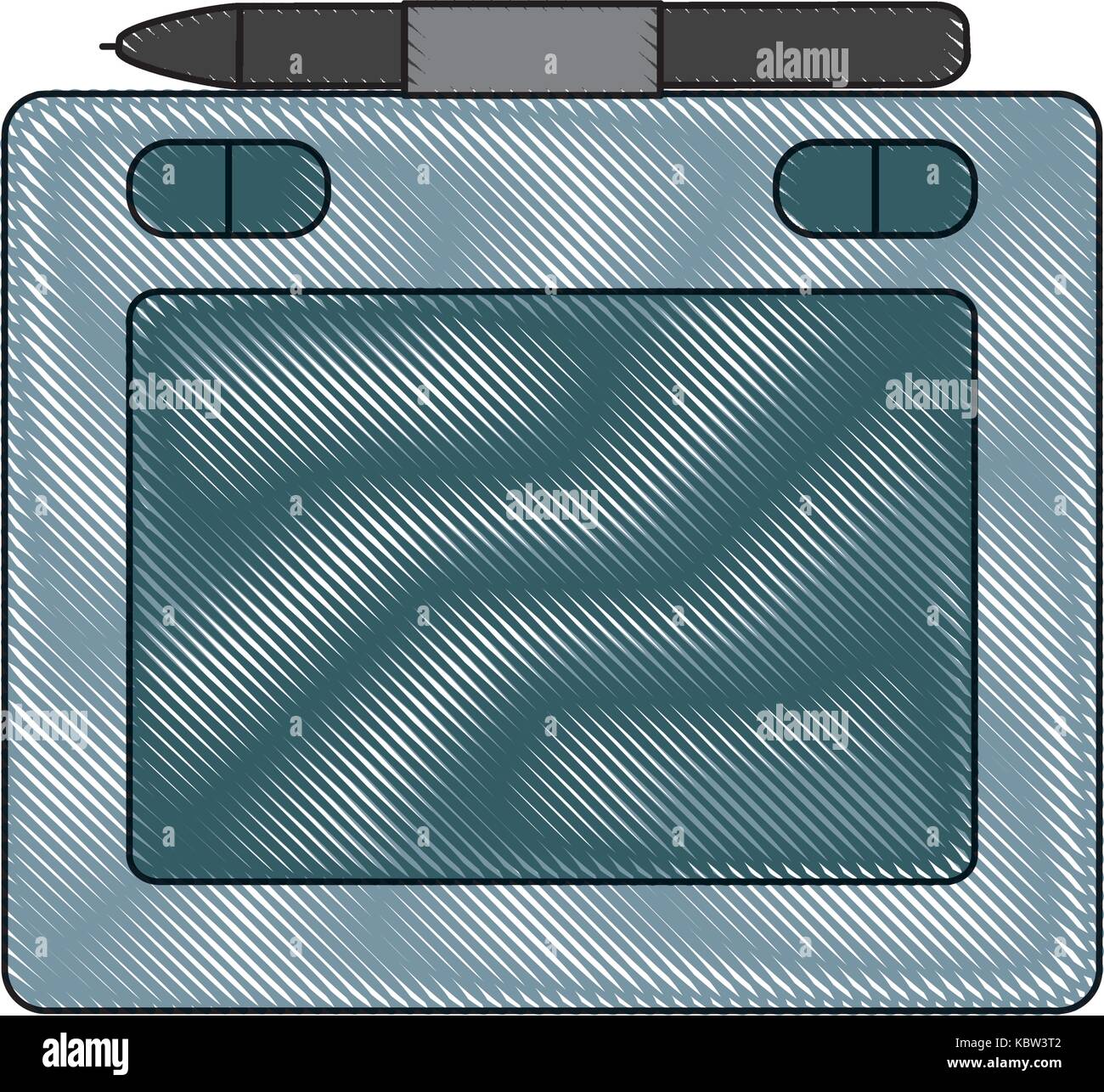 graphic tablet icon over white background vector illustration Stock ...