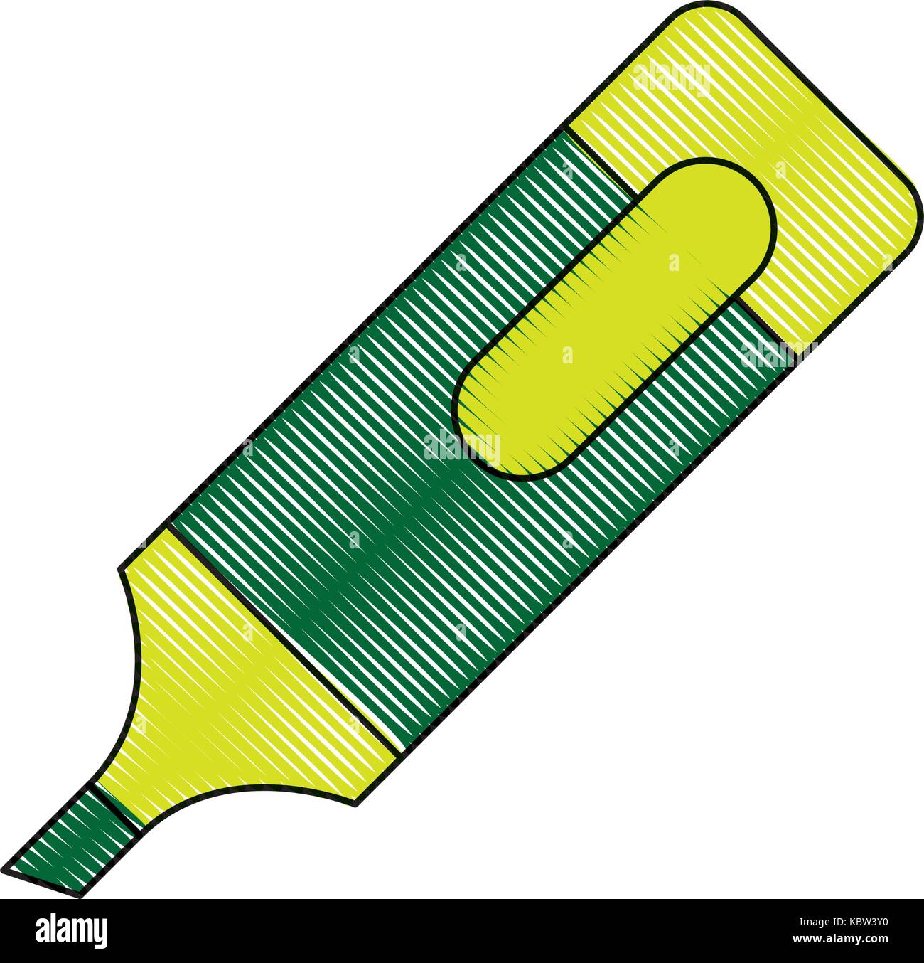 highlighter pen icon over white background vector illustration Stock ...