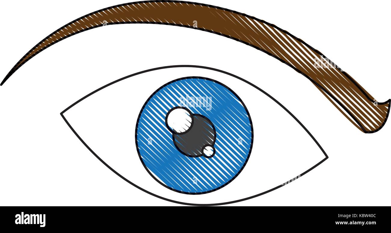 human eye icon over white background vector illustration Stock Vector ...