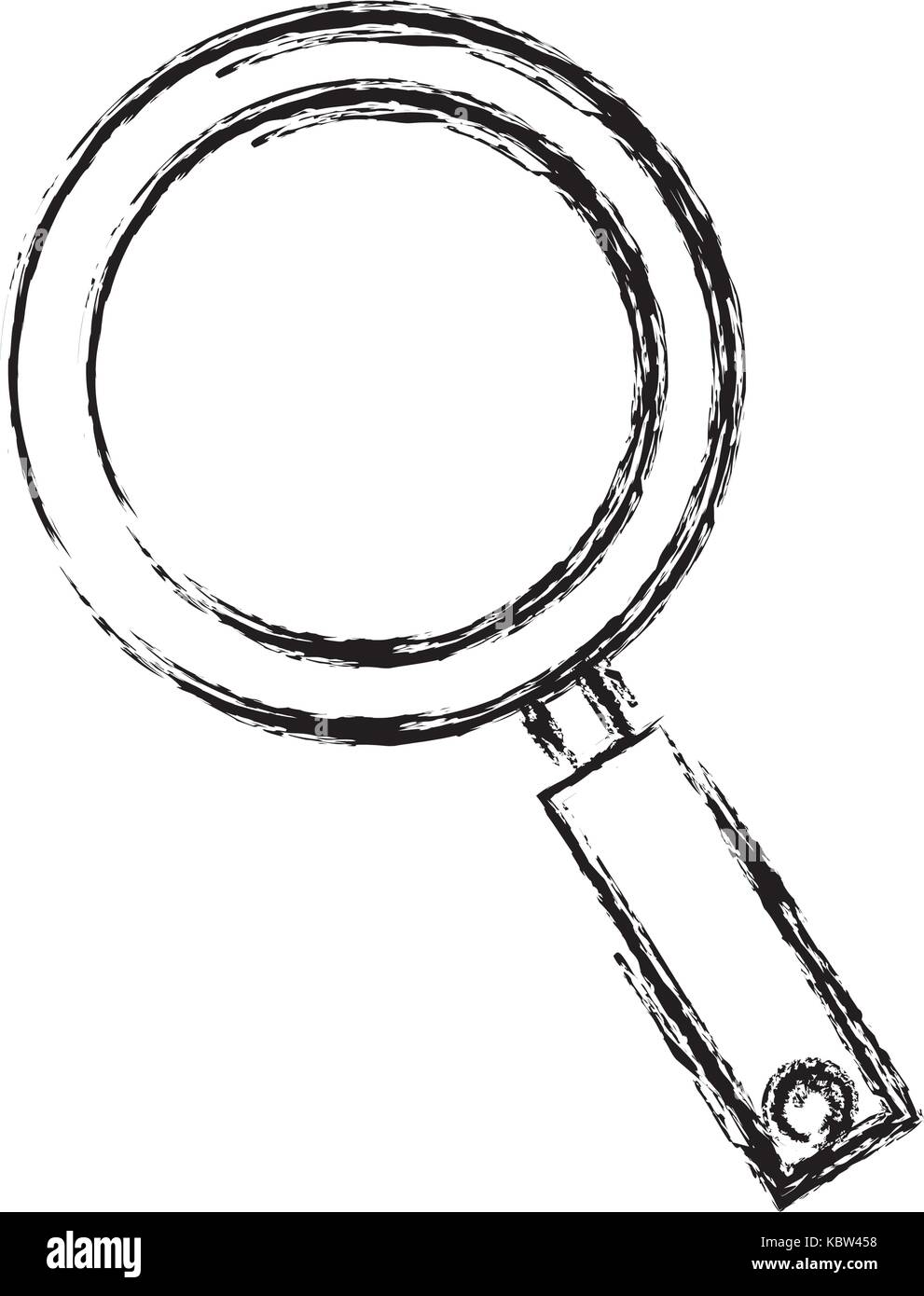 magnifying glass icon over white background vector illustration Stock ...