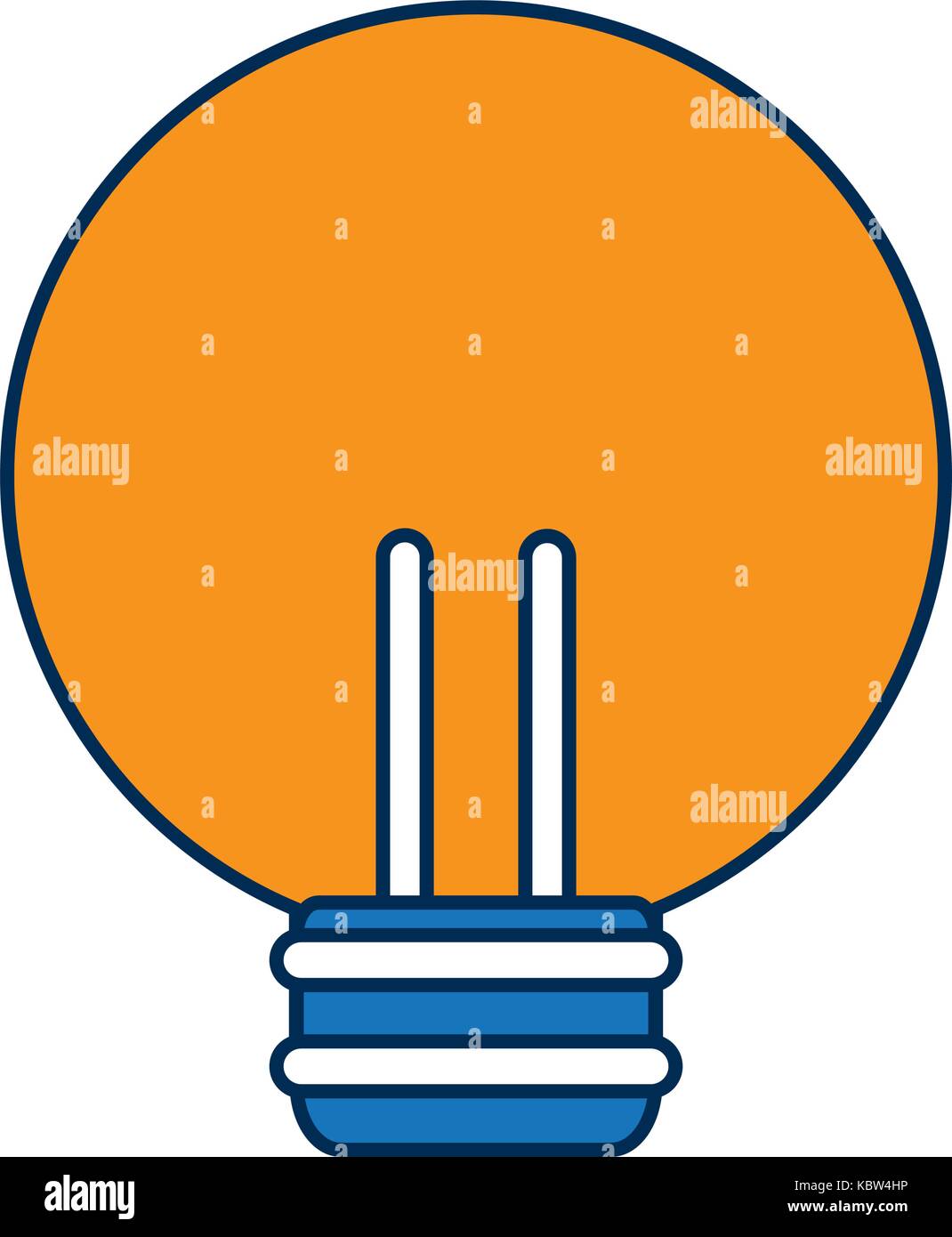 bulb light icon over white background vector illustration Stock Vector ...