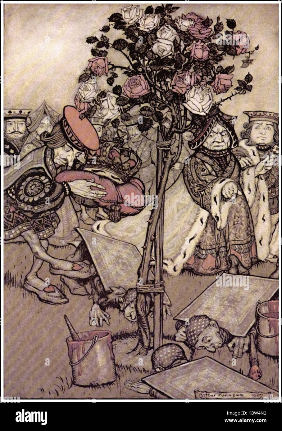 Alice in Wonderland by Arthur Rackham 12 Turn them over Stock Photo - Alamy