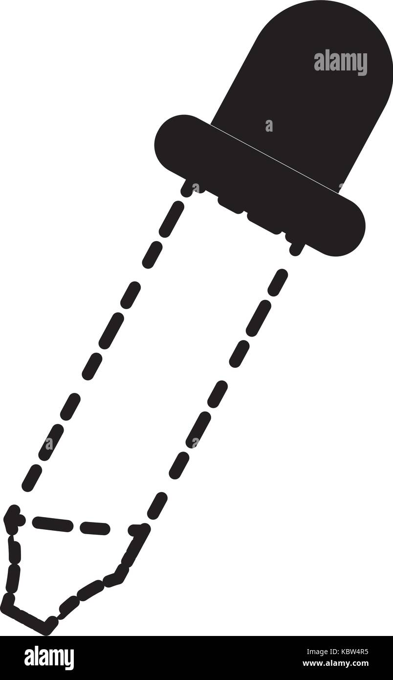 dropper icon over white background vector illustration Stock Vector ...
