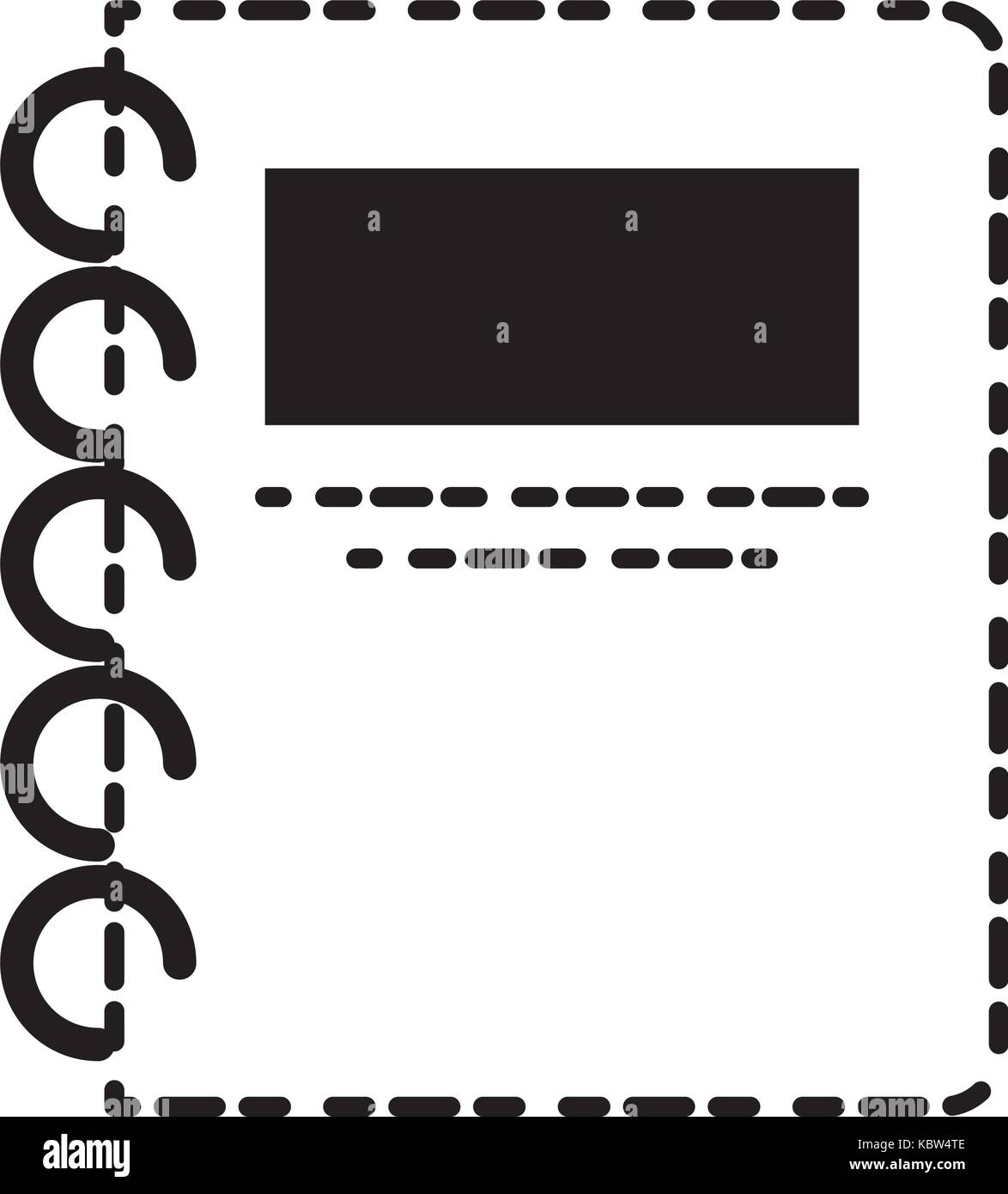 notebook icon over white background vector illustration Stock Vector ...