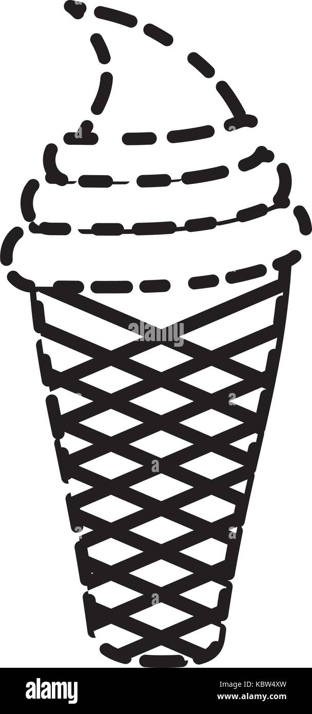 ice cream icon over white background vector illustration Stock Vector ...