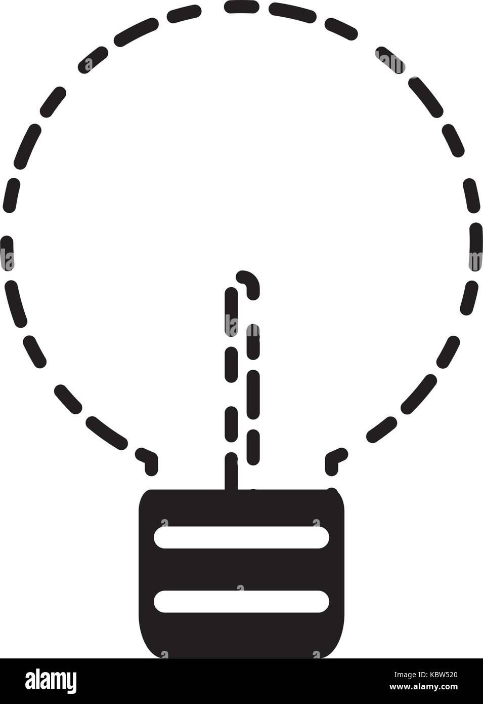 bulb light icon over white background vector illustration Stock Vector ...