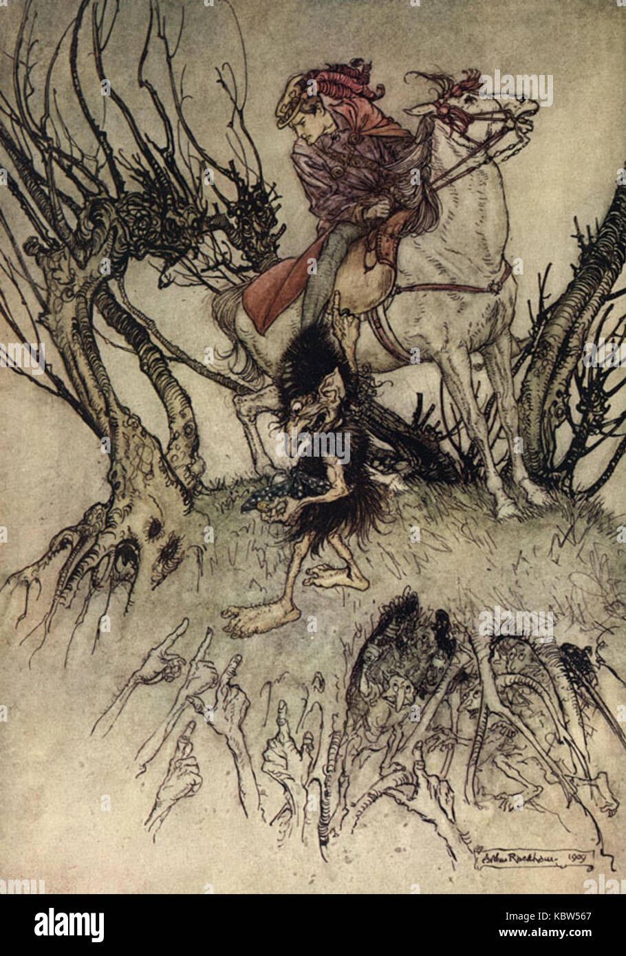 Arthur Rackham 1909 Undine (8 of 15 Stock Photo - Alamy