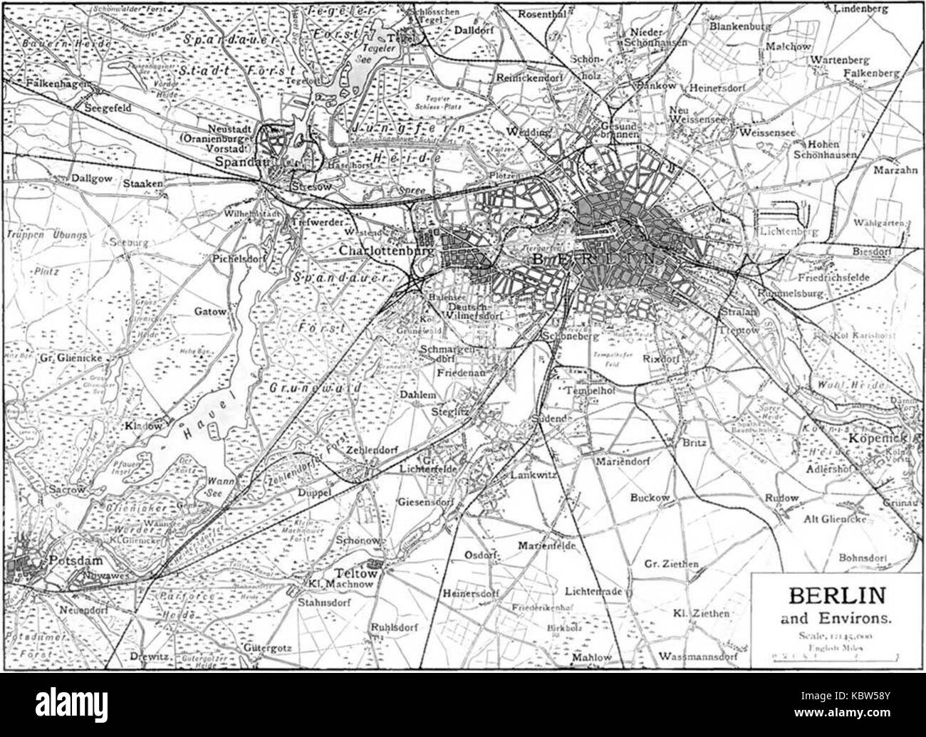 Berlin map hi-res stock photography and images - Alamy