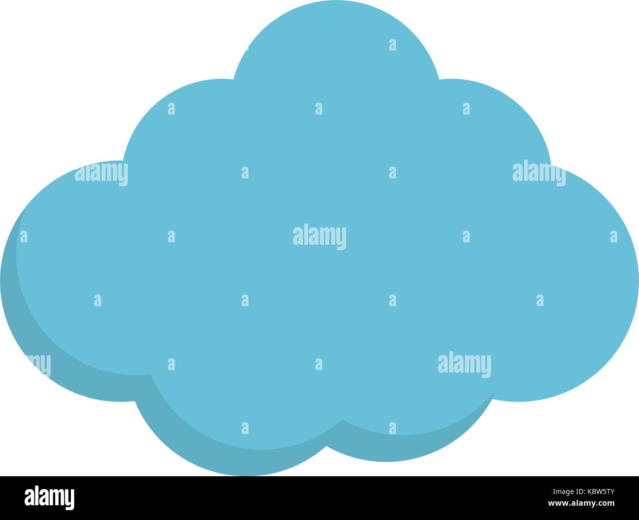 blue cloud icon over white background vector illustration Stock Vector ...