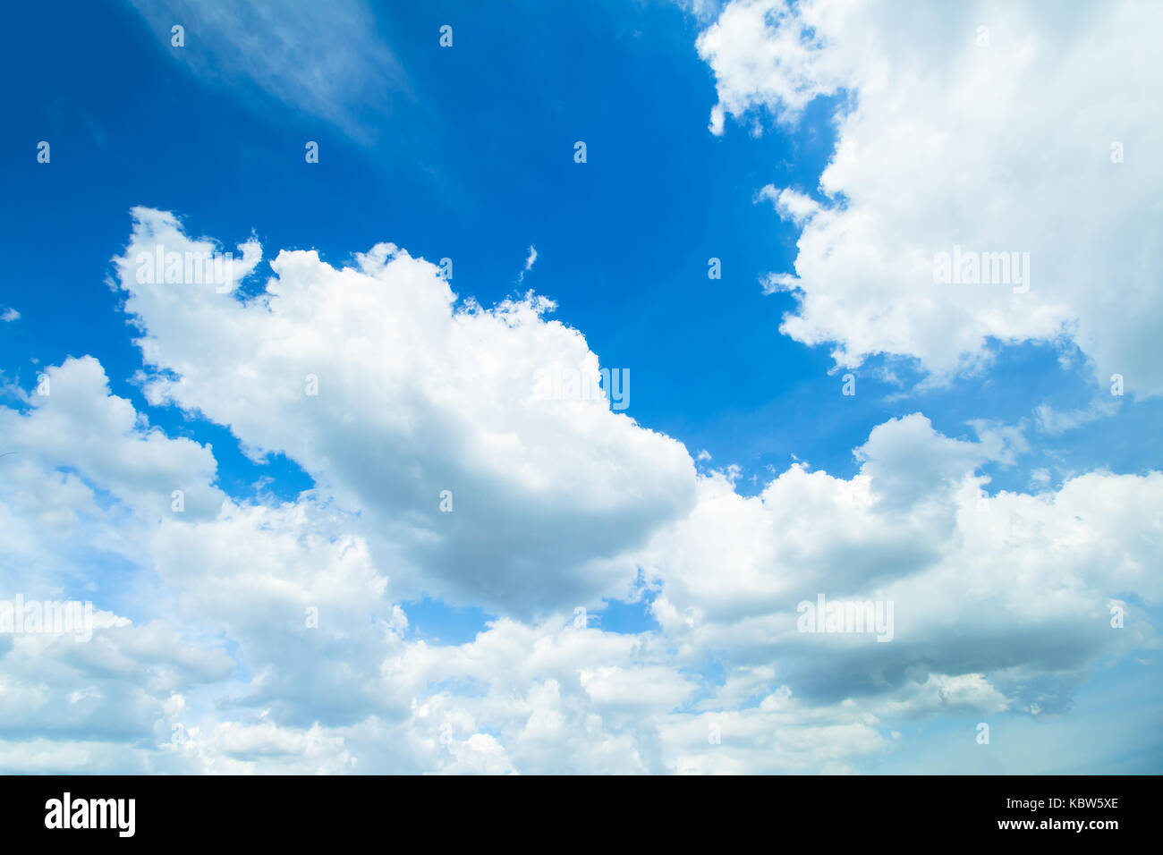Panorama shot of blue sky and clouds in good weather days Stock Photo ...