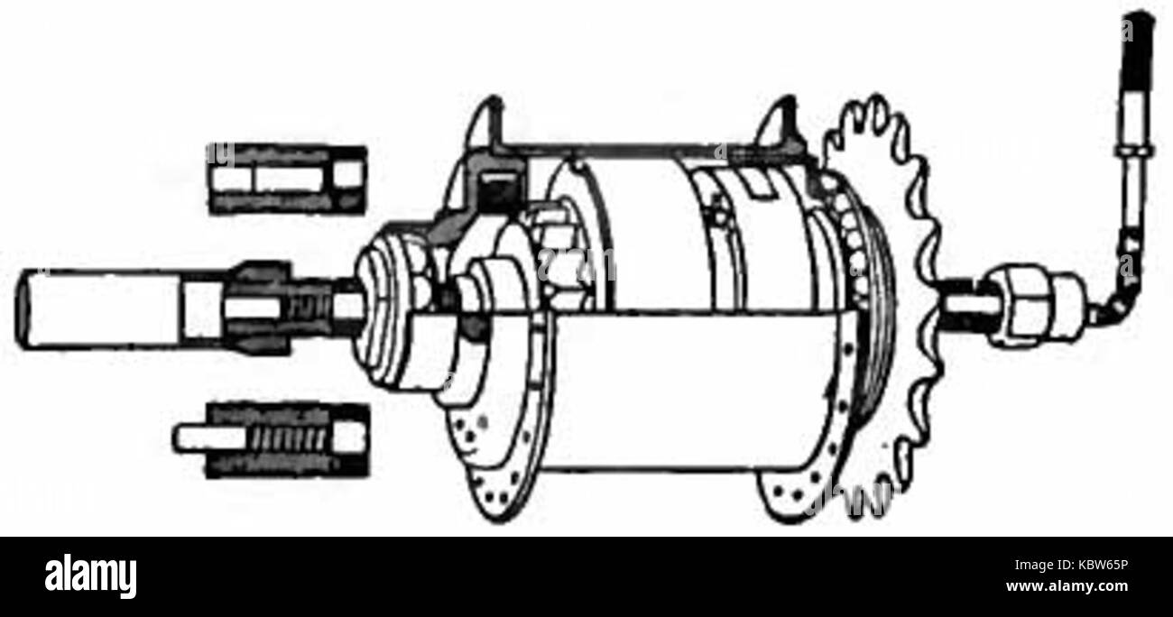 Old three speed bicycle Black and White Stock Photos & Images - Alamy