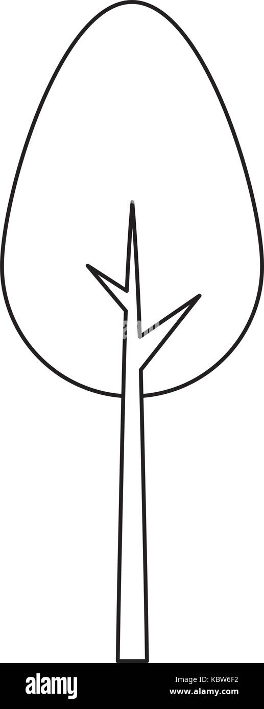 tree icon over white background vector illustration Stock Vector Image ...