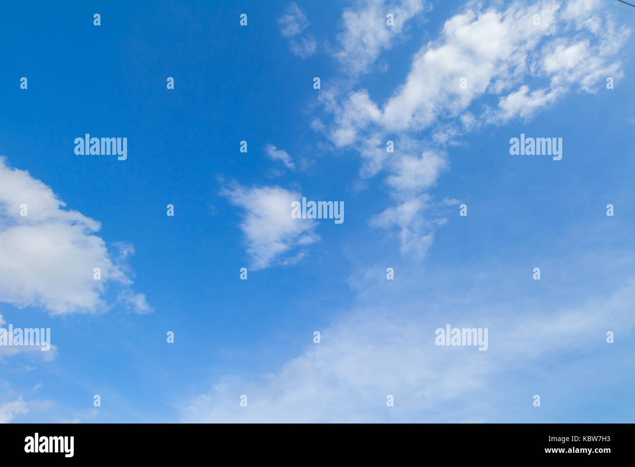 Panorama shot of blue sky and clouds in good weather days Stock Photo ...