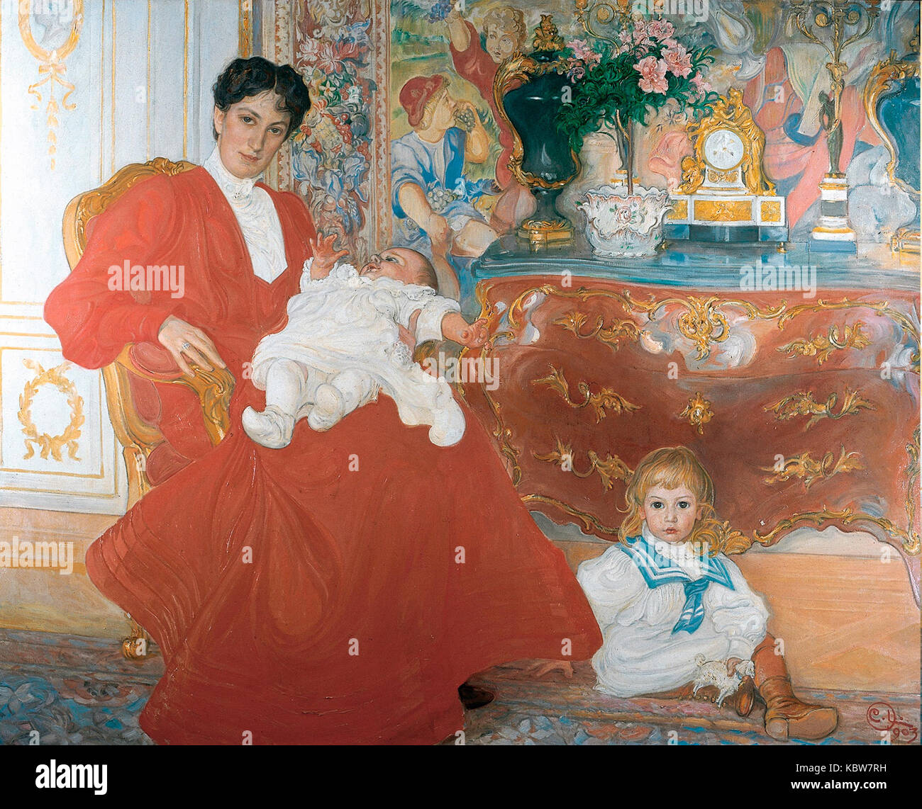 Carl Larsson Dora Lamm Stock Photo - Alamy