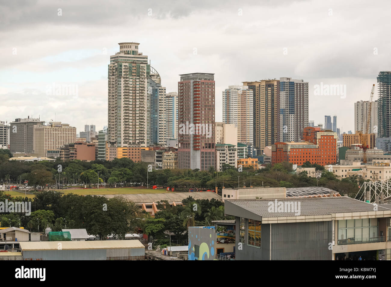 Manila Cityscape and downtown in the Philippines Stock Photo - Alamy