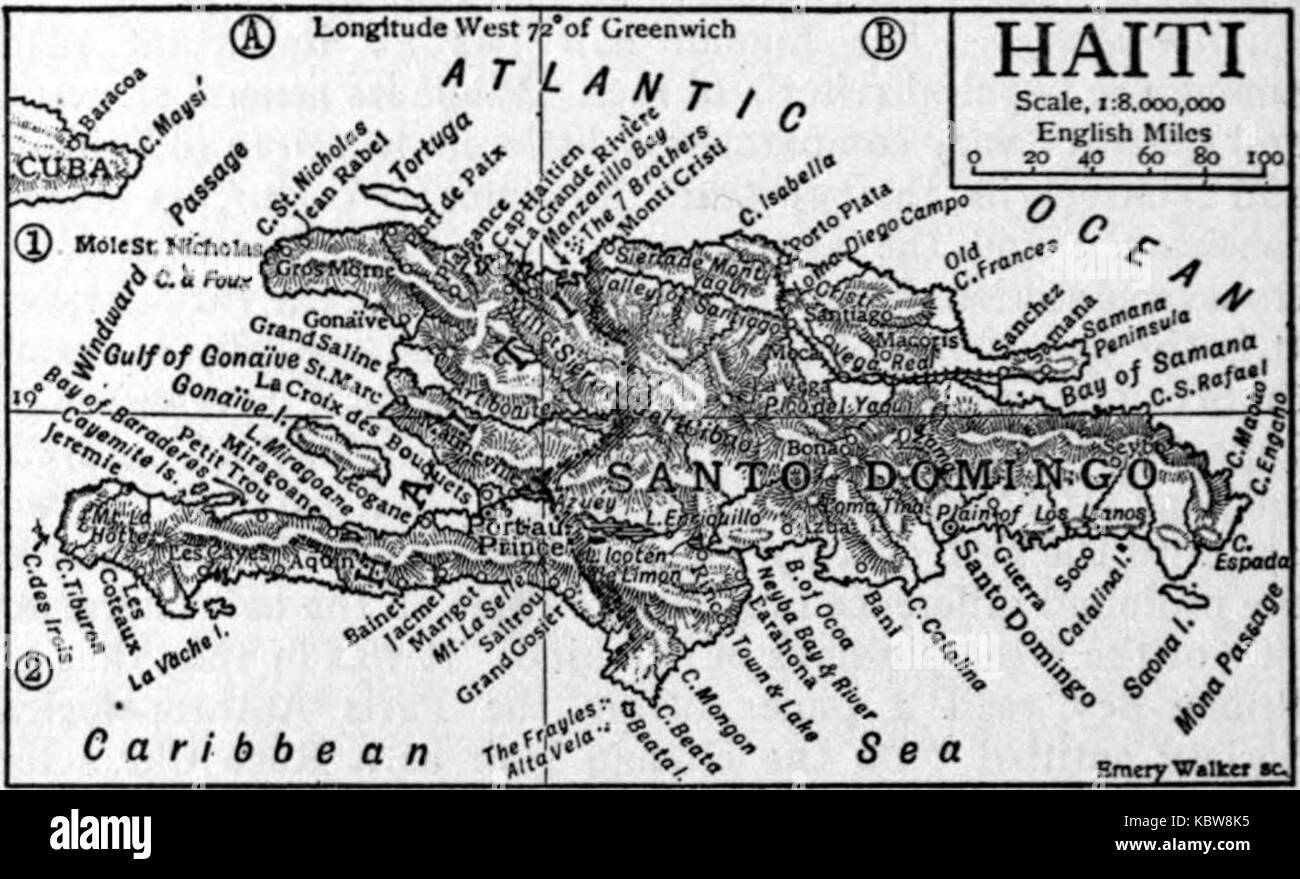 Historic Haiti Map High Resolution Stock Photography and Images - Alamy