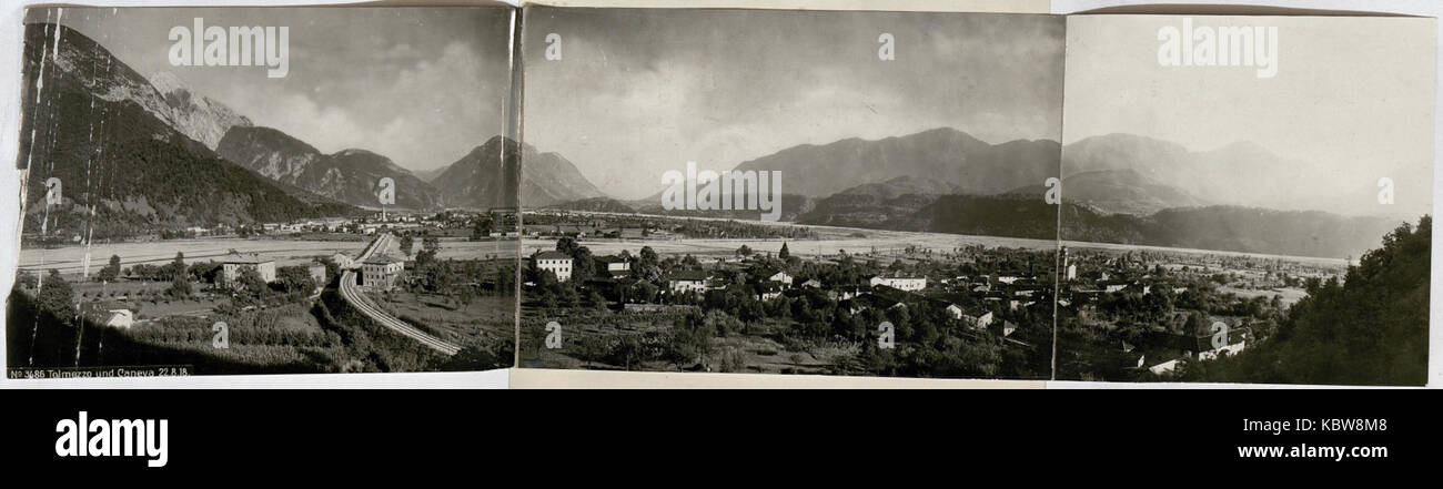 This photograph shows Tolmezzo and Caneva, two towns in Italy. The ...