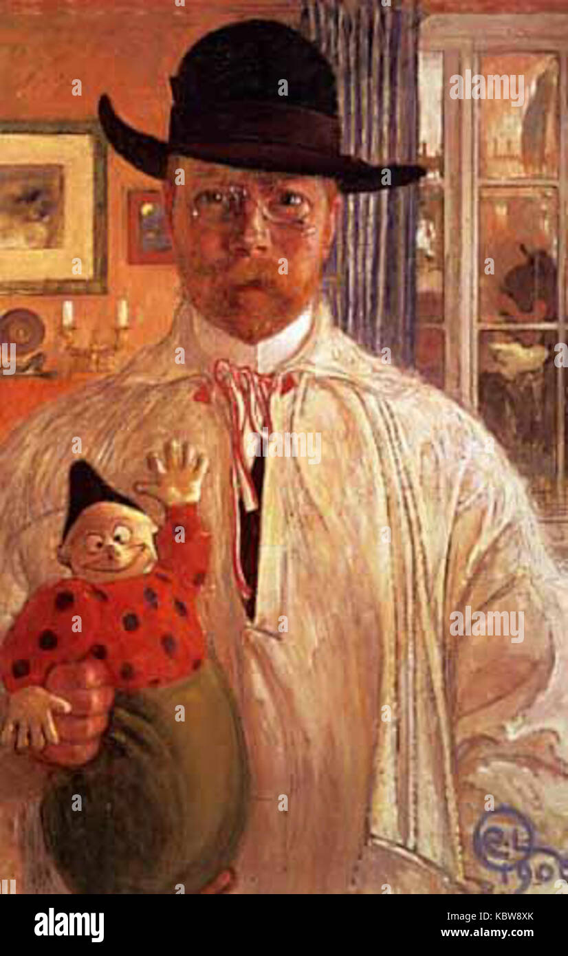 Carl Olaf Larsson Selbstportrait Stock Photo - Alamy