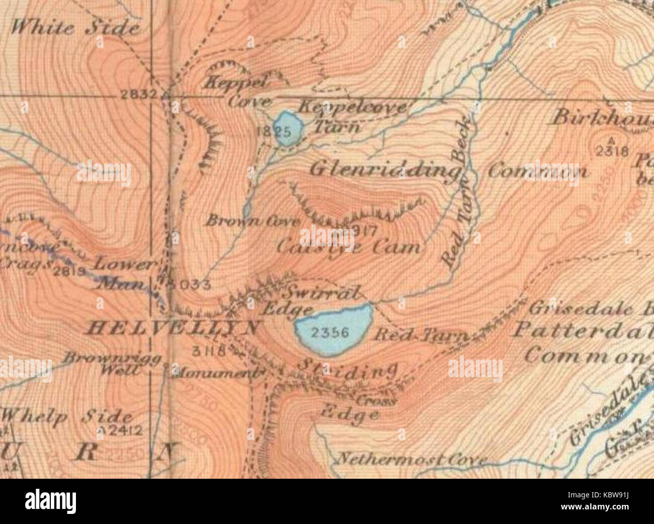 Catstye Cam Map Stock Photo - Alamy