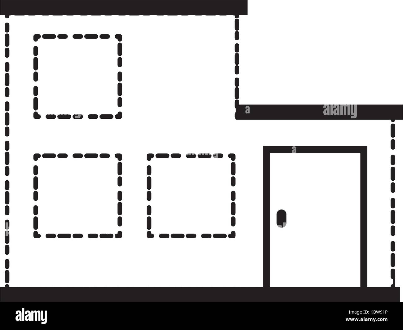 modern house icon over white background vector illustration Stock ...