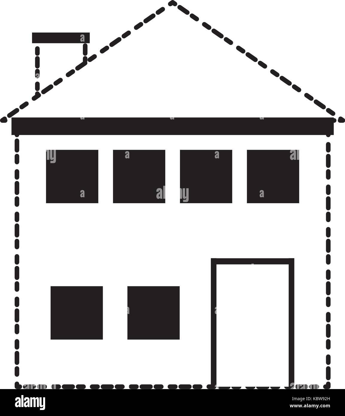 modern house icon over white background vector illustration Stock ...