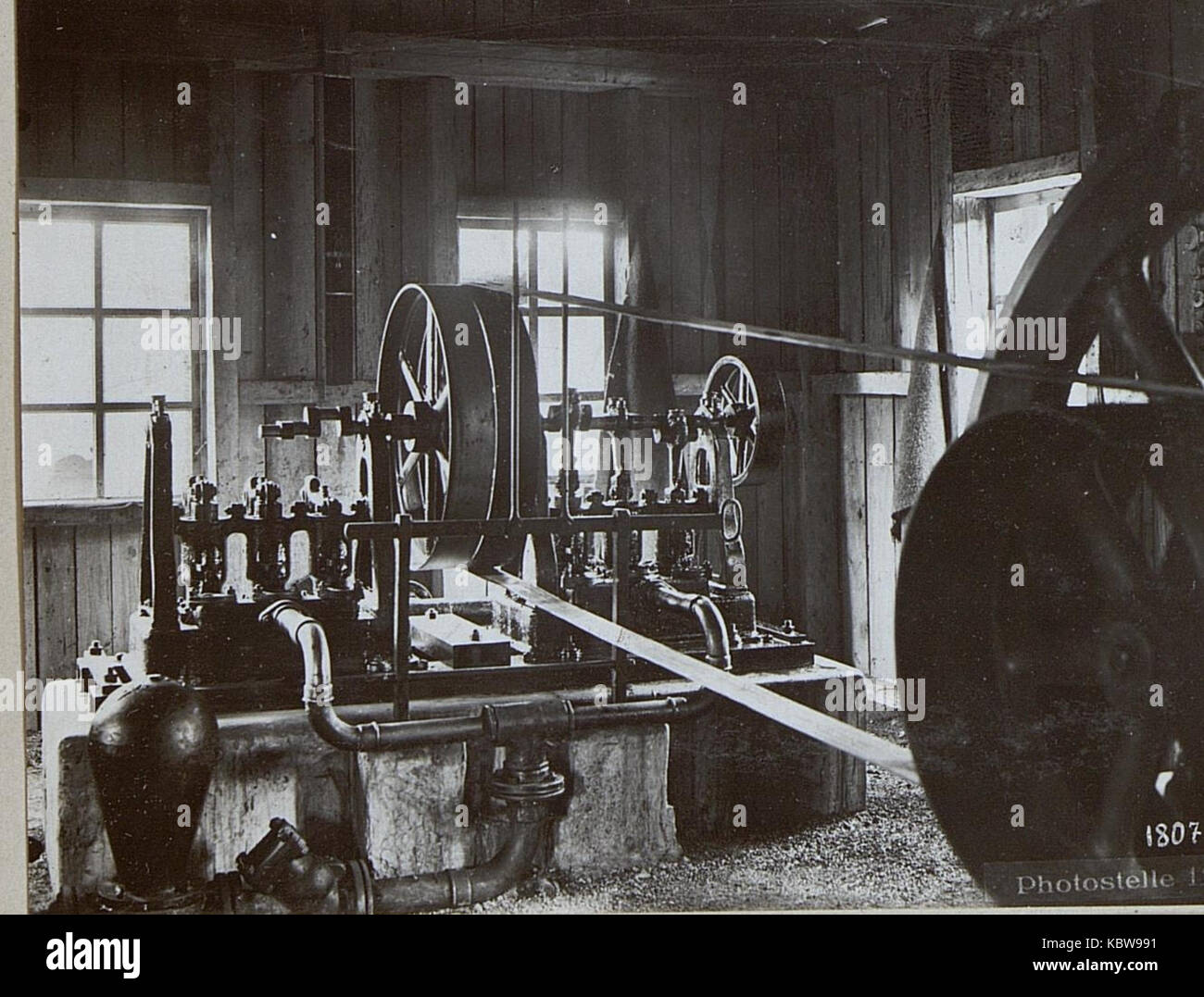 Macesina.Pumpenstation.(Innenansicht.) (BildID 15648025 Stock Photo - Alamy