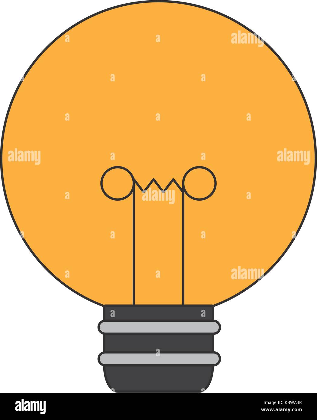 bulb light icon over white background vector illustration Stock Vector ...
