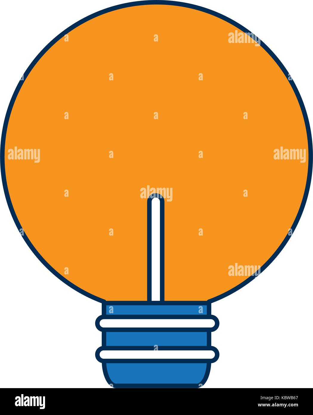 bulb light icon over white background vector illustration Stock Vector ...