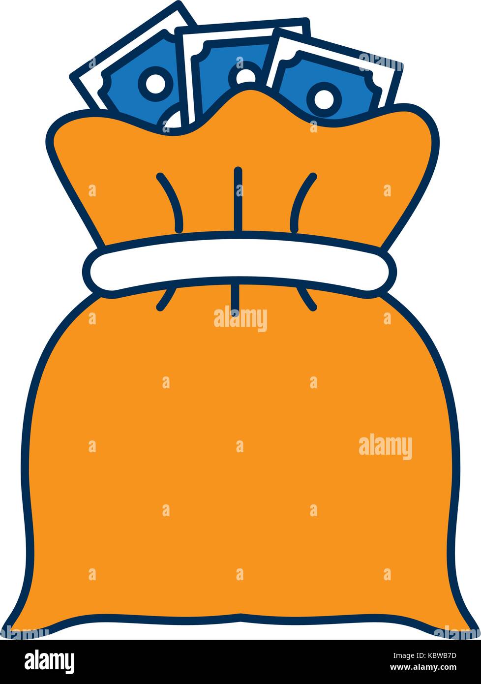 money sack icon over white background vector illustration Stock Vector ...